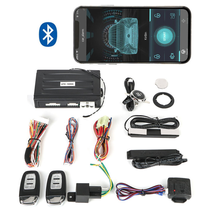 Car Smart Key Starter Alarm Bluetooth Autostart Set Auto Start Stop ...