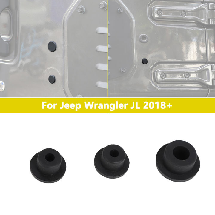 for Jeep Wrangler JL 2018-2024 Tailgate Round Hole Plug Set Tramp Stamp ...