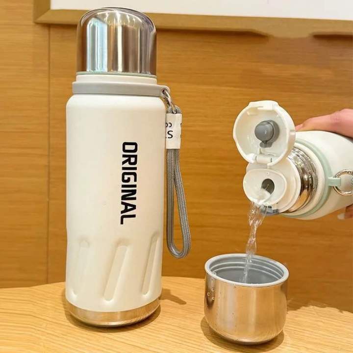 Vacuum Insulated Stainless Steel Thermos Triple Layer Hot (12 Hours ...