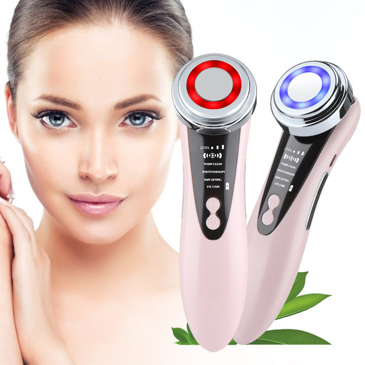 EMS Facial Massager LED Light therapy Sonic Ion Vibration Skin ...