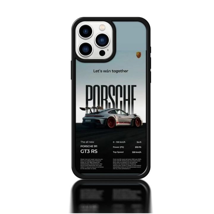 Custom Porsche GT3 RS Quote Mobile Case – “Let’s Win Together” – Sports ...