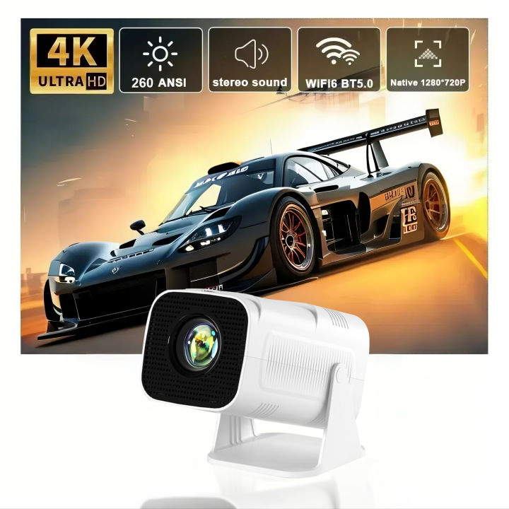 HD Projector portatil 4K 1280x720P Android LED Video Home Theater ...