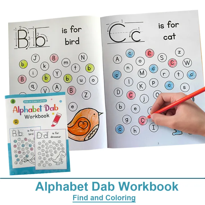 Alphabet Dab Workbook Find and Coloring Letters Exercise Book ...