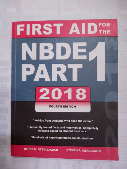 FIRST AID NBDE PART 1 2018 14TH EDITON BY DEREK M. STENBACHER | Daraz.pk