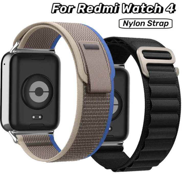 Elastic Nylon Loop Strap for For Xiaomi Redmi Watch 4 Adjustable ...