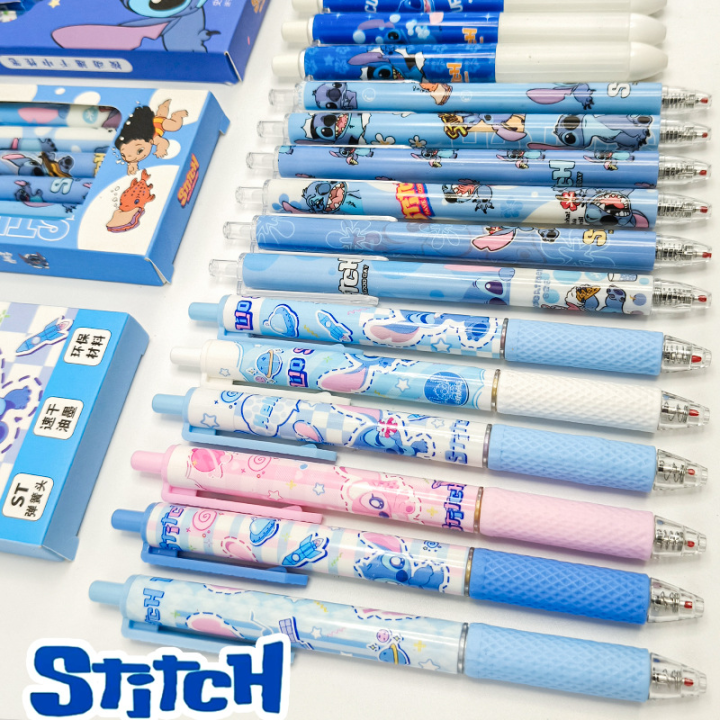 6 Pcs/Set Stitch Limited Edition high quality Gel Pen Cartoon Series ...