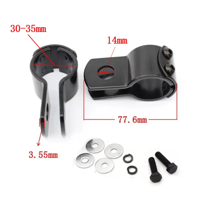 Universal Folding CNC Motorcycle and Bicycle Pedal with Clip - Electric ...