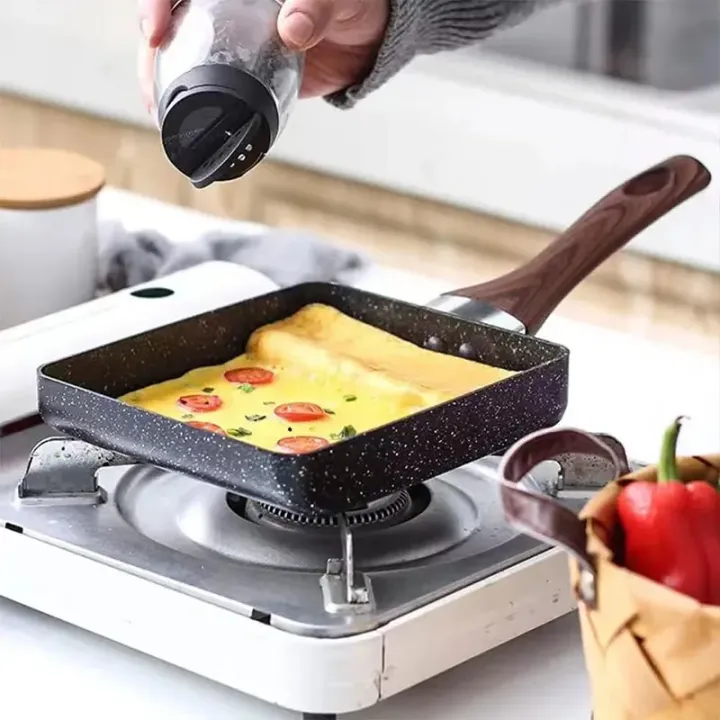 Tamagoyaki Japanese Omelette Pan Nonstick Egg Pan Skillet Rectangle ...