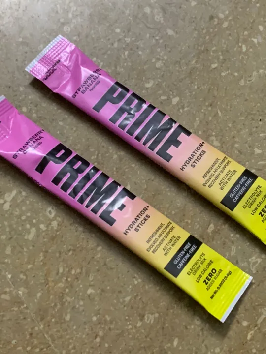Prime Hydration Sticks Strawberry Banana Pack of 2 Imported KSI DRINK ...