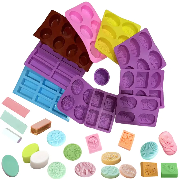Handmade Soap Silicon Mold Essential Oil Toilet Soap DIY Baking Cake ...