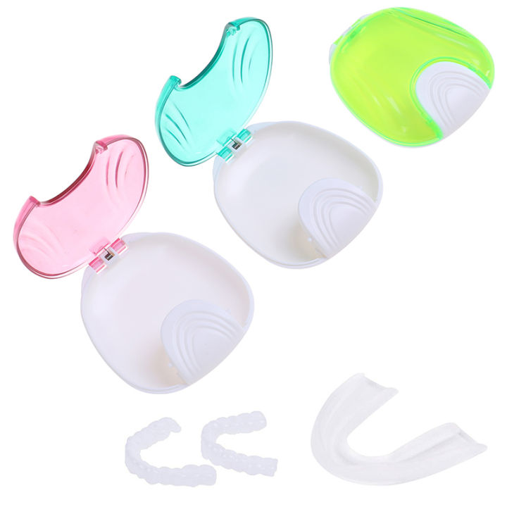 1Pcs Dental False Teeth Cleaning Box Denture Bath Container Retainer ...