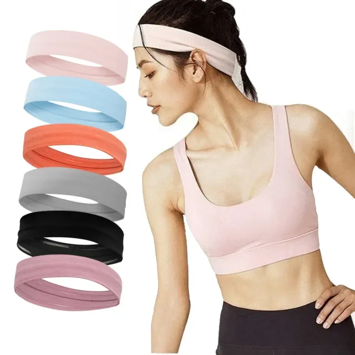 1 PC Towel Cloth Headband Sweat Bandage Sport Head Hair Band Workout ...