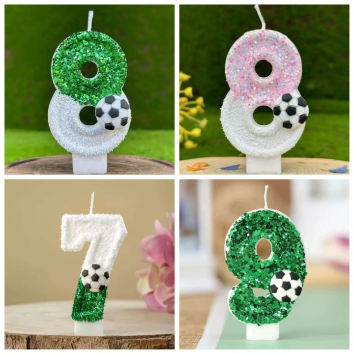 New 0-9 Number Birthday Candles original two color gradual change ...