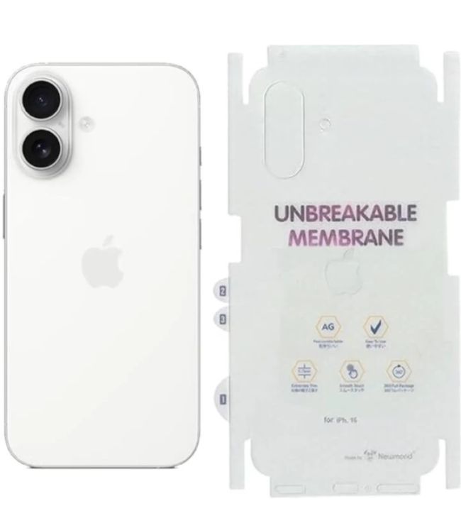 iPhone 7/8 plus to 15 pro max Unbreakable Membrane Sheet Apple Logo cut ...