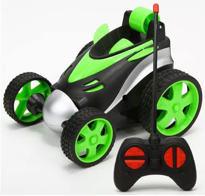 ABS Remote Control Acrobatic Stunt Car | 360° Rotating Rolling Electric ...