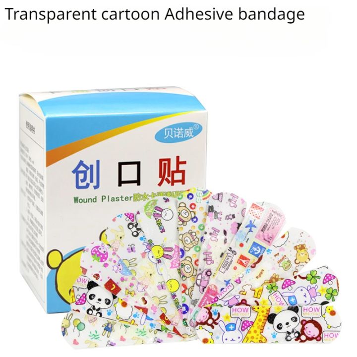Cartoon Animal Pattern Waterproof Hemostasis Kids Band Aid Stickers ...