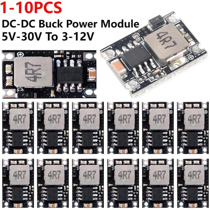 10Pcs DC-DC Buck Converter Step Power Supply Module 5V-30V To 3.3V 5V ...
