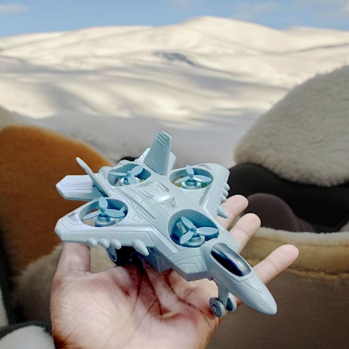 IndusBay® 6.6 Inch Inertia Friction Army Fighter Jet Unbreakable Toy ...