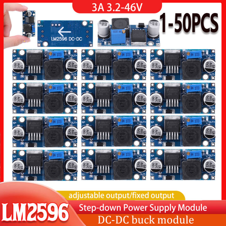 1-50PCS LM2596S DC-DC Adjustable Step-Down 3.2-46 V Voltage Regulator ...