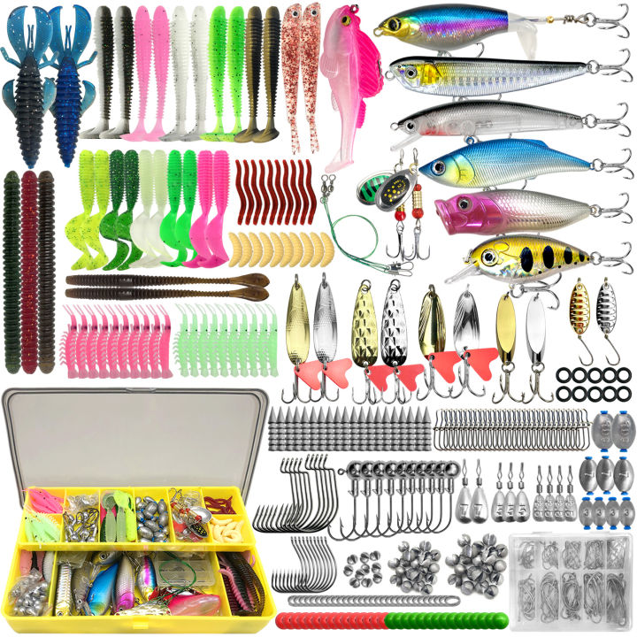 Fishing 83/133/193/239/409pcs Fishing Lure Kit For Trout/Pike/Bass ...