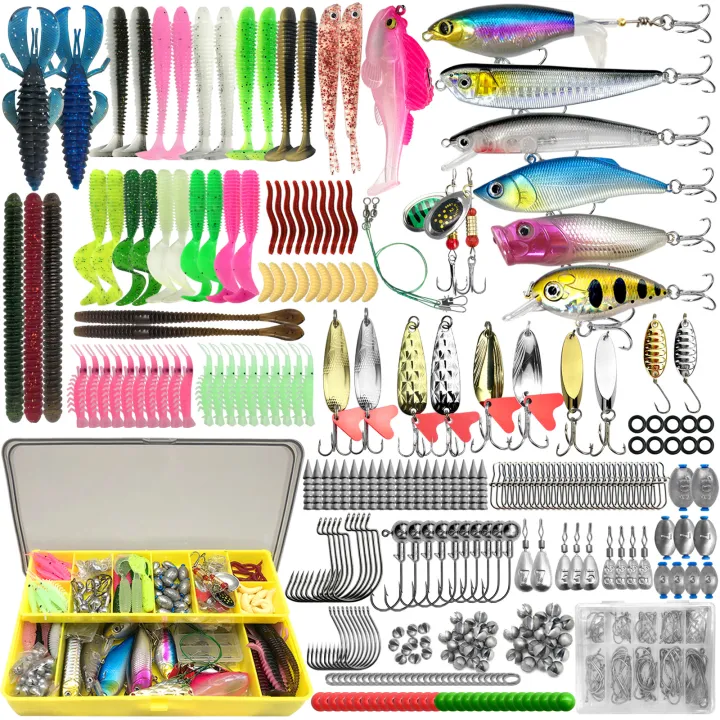 Fishing 83/133/193/239/409pcs Fishing Lure Kit For Trout/Pike/Bass ...