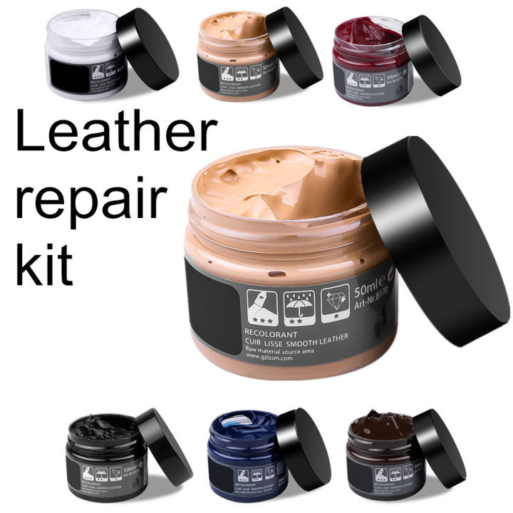Cream style leather repair kit Car seat color restoration tool fix ...
