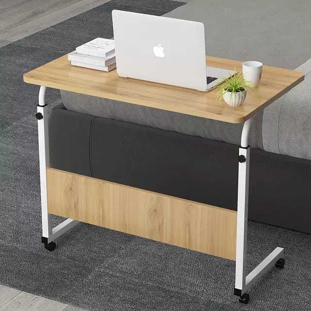 Laptop Study Side Table with Adjustable Height, Adjustable Height ...
