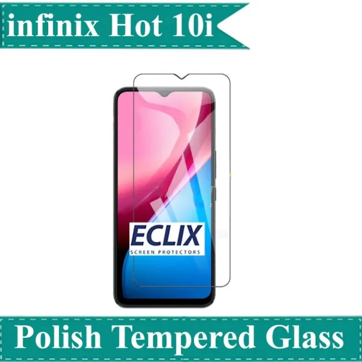 infinix hot 10i - Polish Tempered Glass Screen Protector | Daraz.pk