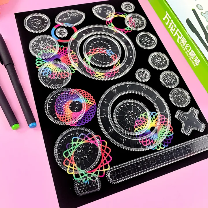 Creative Spirograph Drawing Toys Set Funny Art Crafts Gears Geometry ...