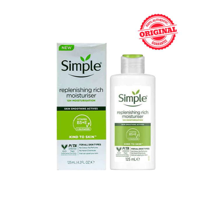 Simple Kind To Skin Replenishing Rich Moisturiser 125Ml | Daraz.com.bd