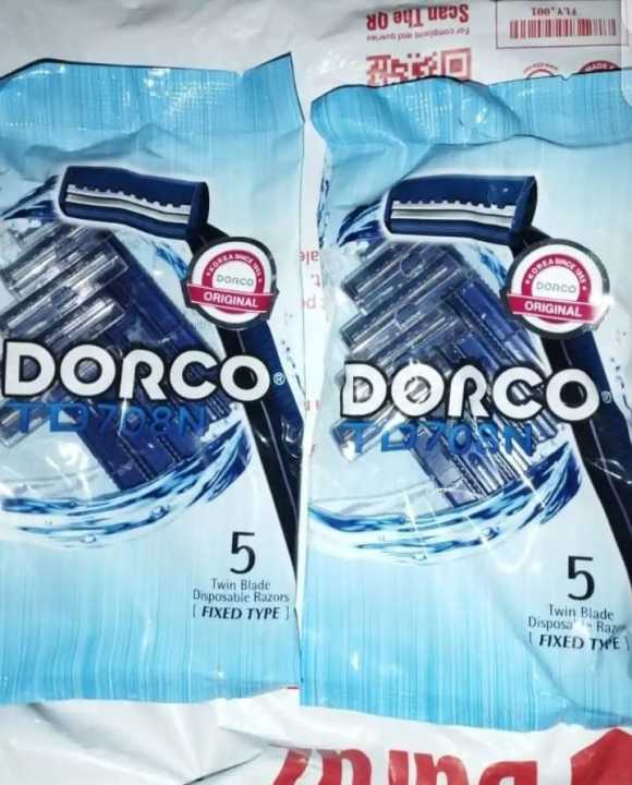 2 Packet DORCO Razor for Men 100% Original Branded Razor - Pack of 5 ...