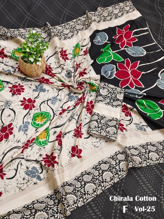 Kalamkari parttan cotton saree | Daraz.lk