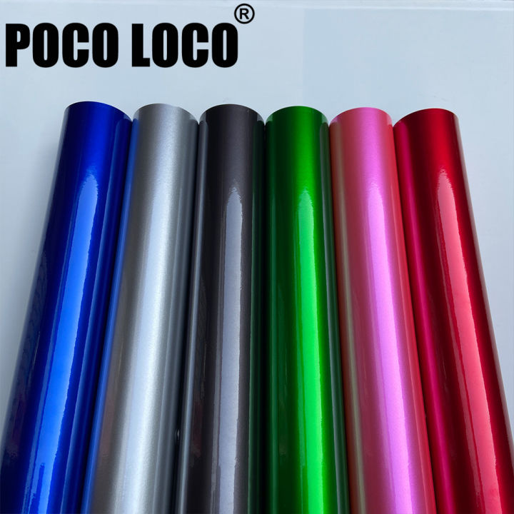 Ultra Glossy Candy Metallic Vinyl Wrap Film Car Wrapping Foil Sticker ...