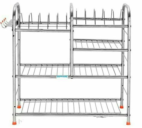 Famous Stainless Steel Kitchen Utensil Dish Drainer Rack Storage ...