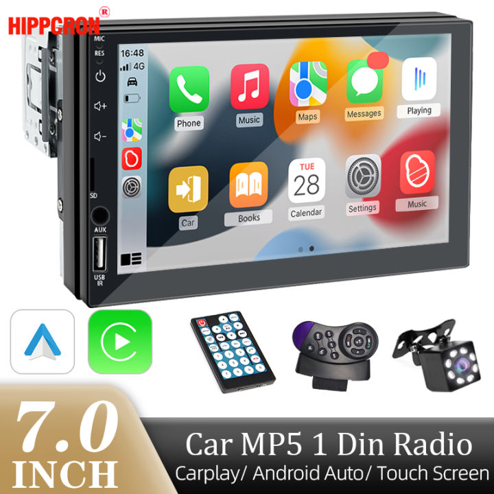 Carplay Car Radio 1 Din Android Auto Multimedia Player HD 7‘’ Touch ...
