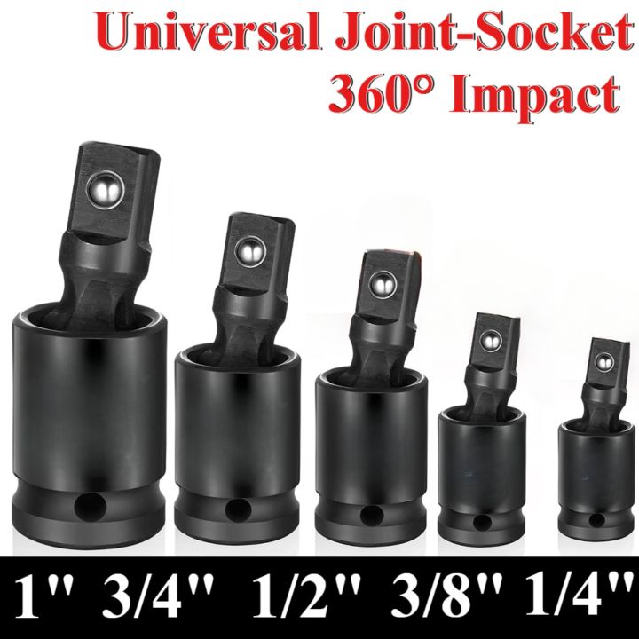 360° Impact Universal Joint-Socket Set Swivel Knuckle Joint Air Wobble ...