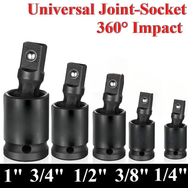 360° Impact Universal Joint-Socket Set Swivel Knuckle Joint Air Wobble ...