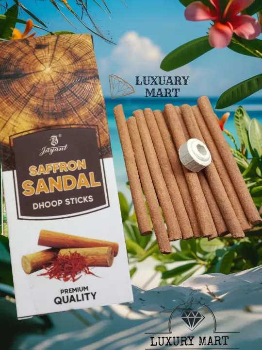 Jayant Saffron Sandal Premium Aromatic Dhoop Sticks | Daraz.com.bd