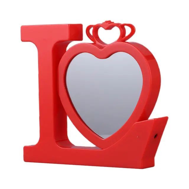 Magic Photo Frame And Mirror Heart Shape With Led Light Special Gift ...