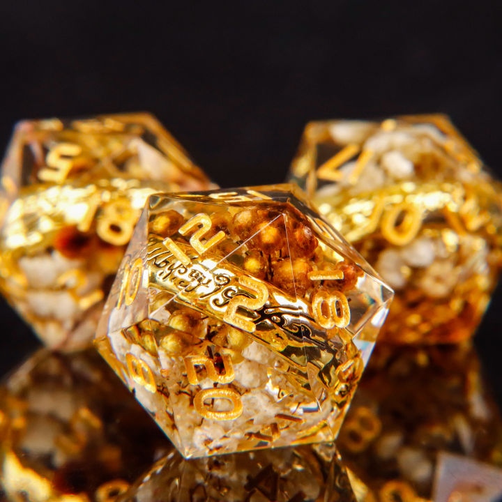 Ring With Flower Resin D20 Dice Ring - One Ring to Rule Them DnD Lord ...