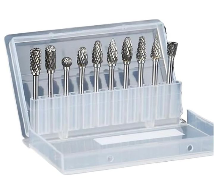 Carbide Rotary Cutter Set with Alloy Toothing 6mm dia with 3mm Stick ...