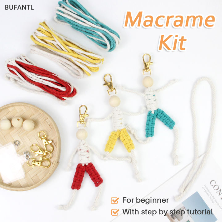 Handmade Woven Little Boy keychain Macrame Kit With Tutorial For ...