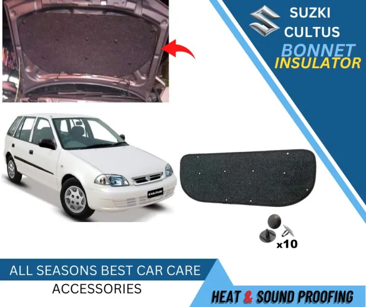 Suzuki Cultus Old Bonnet Insulator Cover Namda With Clip Plug And Play ...