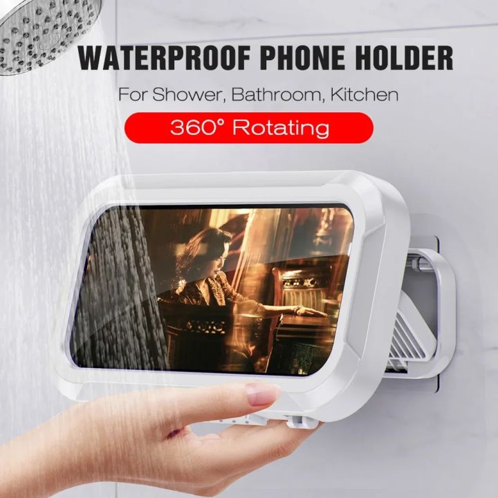 Waterproof Shower Phone Holder Rotation Angle Adjustable Telescoping ...