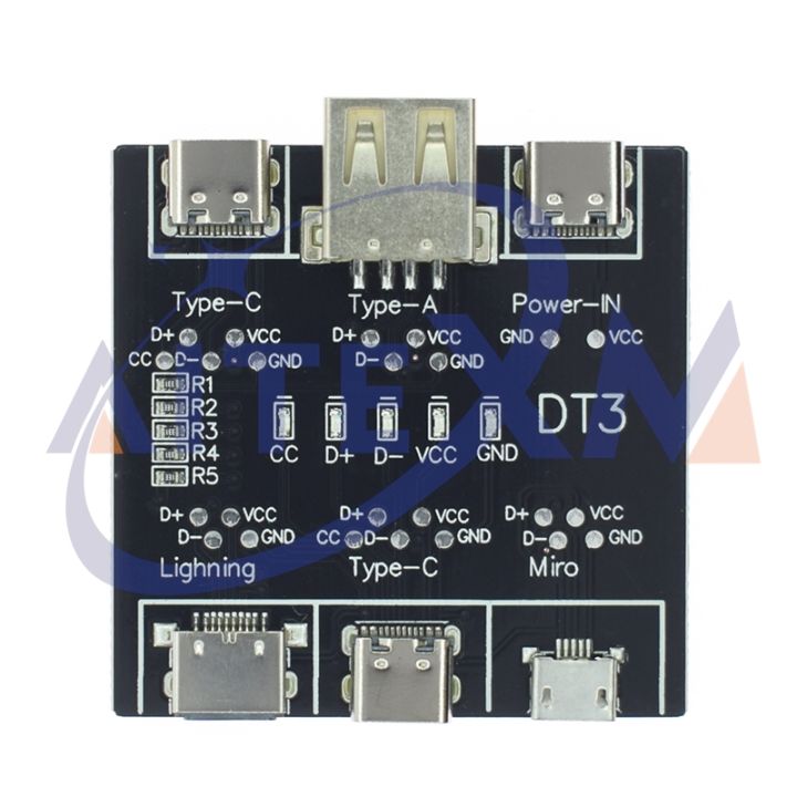 DT3 Data Cable Detection Board Type-C Micro USB C Cable Tester Short ...