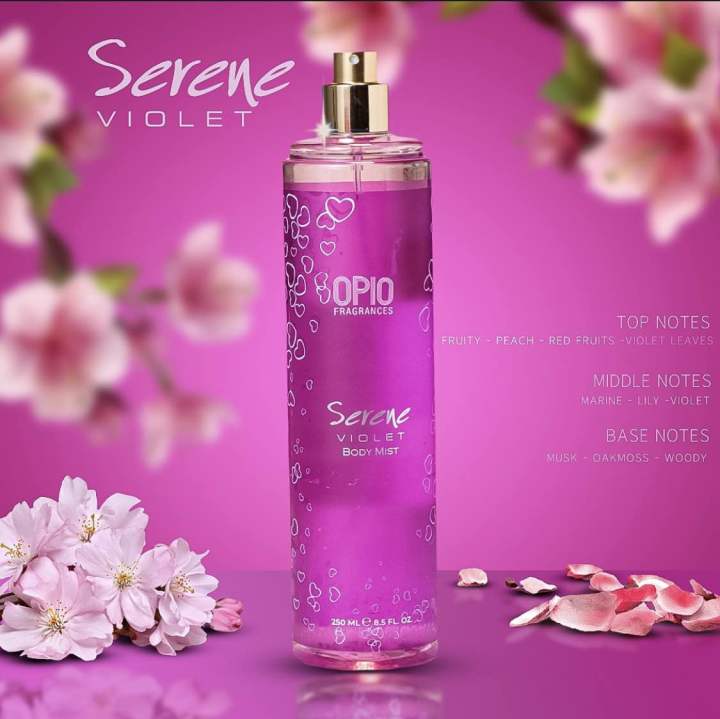 Serene Violet for Women Opio Body Mist 250 ML | Daraz.pk