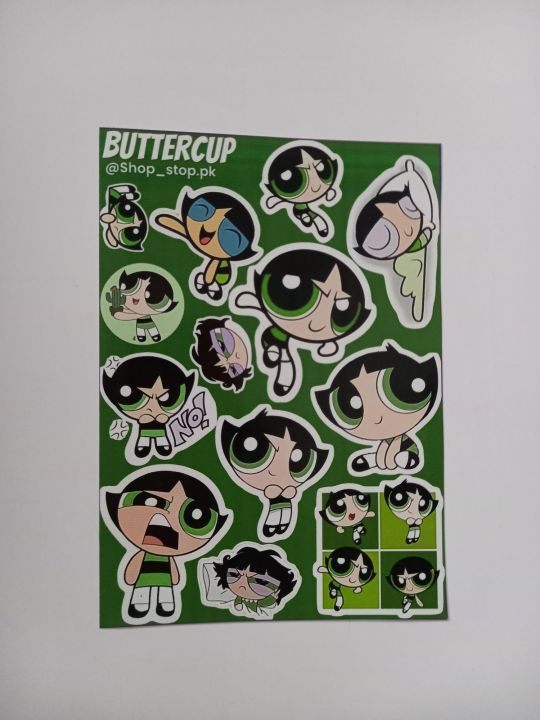 Buttercup Uncut Sticker Sheet A6 size - (15 x 10) cm | Daraz.pk