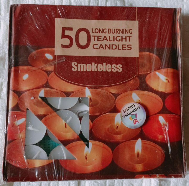 50 Long Burning Smokeless Tea Candles For Tihar | Daraz.com.np