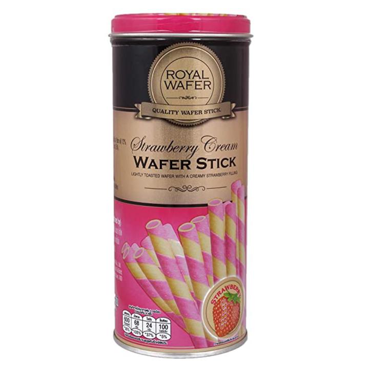 Royal Wafer Stick Strawberry Cream (Thailand) - 125gm | Daraz.com.bd