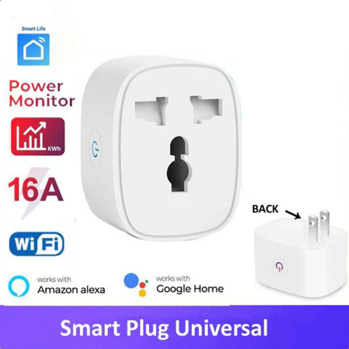 Heavy Duty Smart WiFi Plug Socket Outlet 16A 3 Pin Plug No Hub Required ...